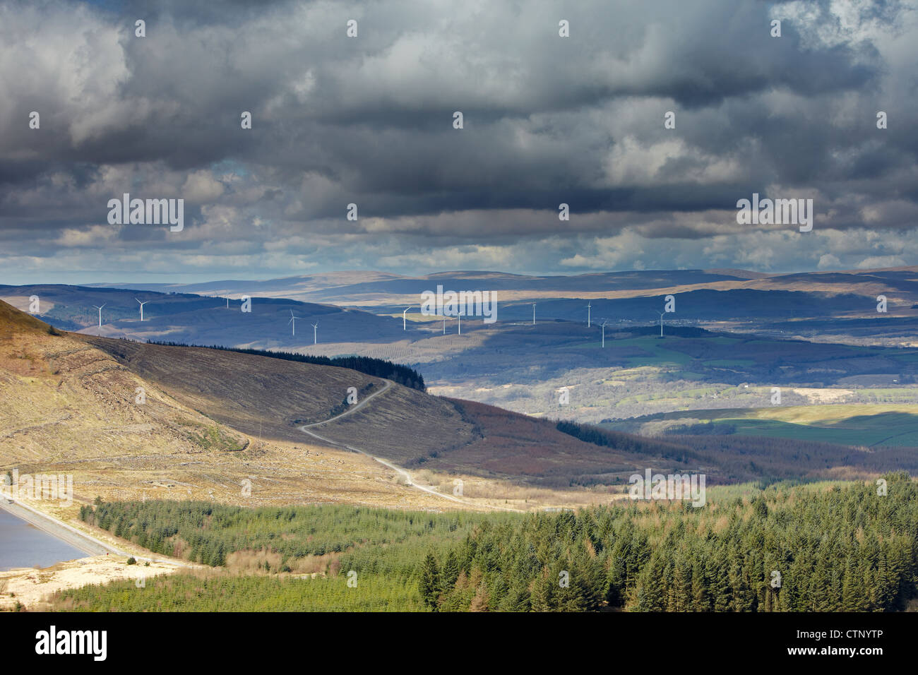 Rhigos mountain wales uk windfarm hi-res stock photography and images ...
