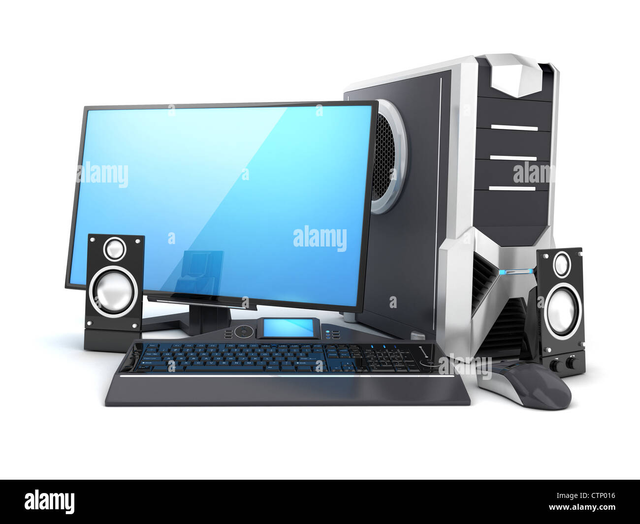 A modern, powerful computer (done in 3d Stock Photo - Alamy