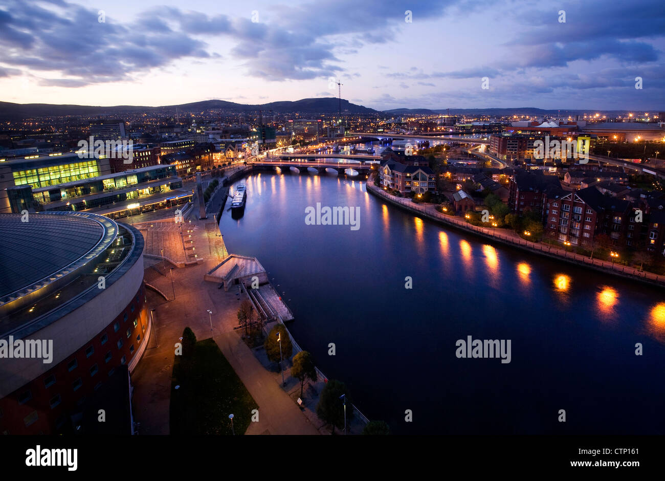 Aerial view belfast city hi-res stock photography and images - Alamy