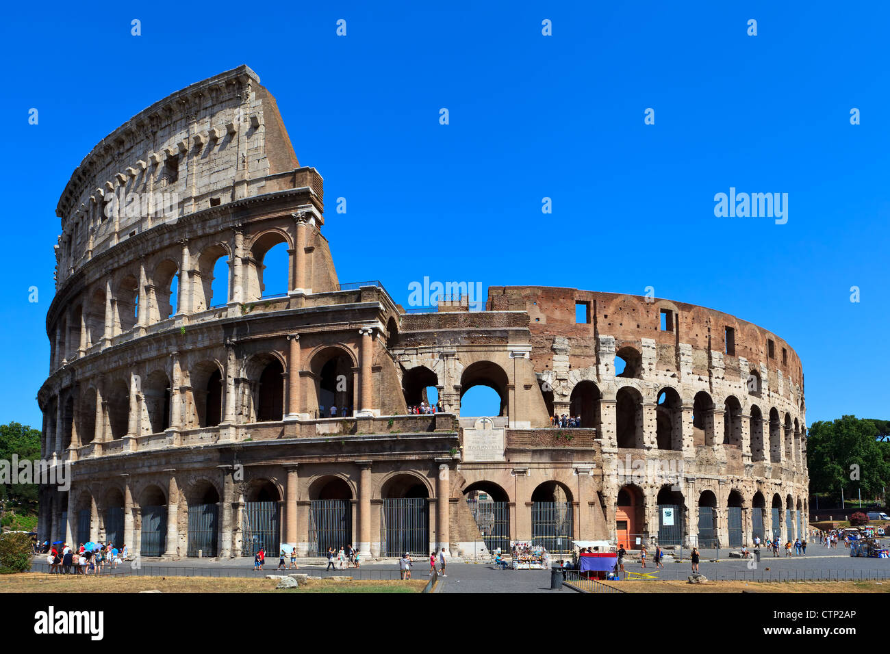 View of ancient rome coliseum ruins. Italy. Rome Stock Photo - Alamy