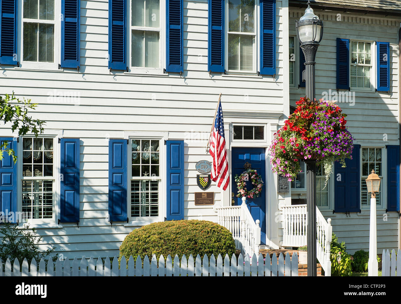 Historic colonial house, Lewes, Delaware, USA Stock Photo - Alamy