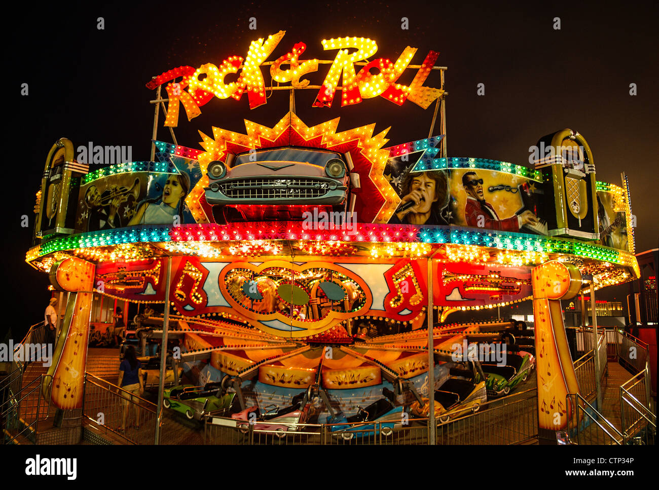 Rock n Roll amusement ride, Atlantic City, New Jersey, USA Stock Photo ...