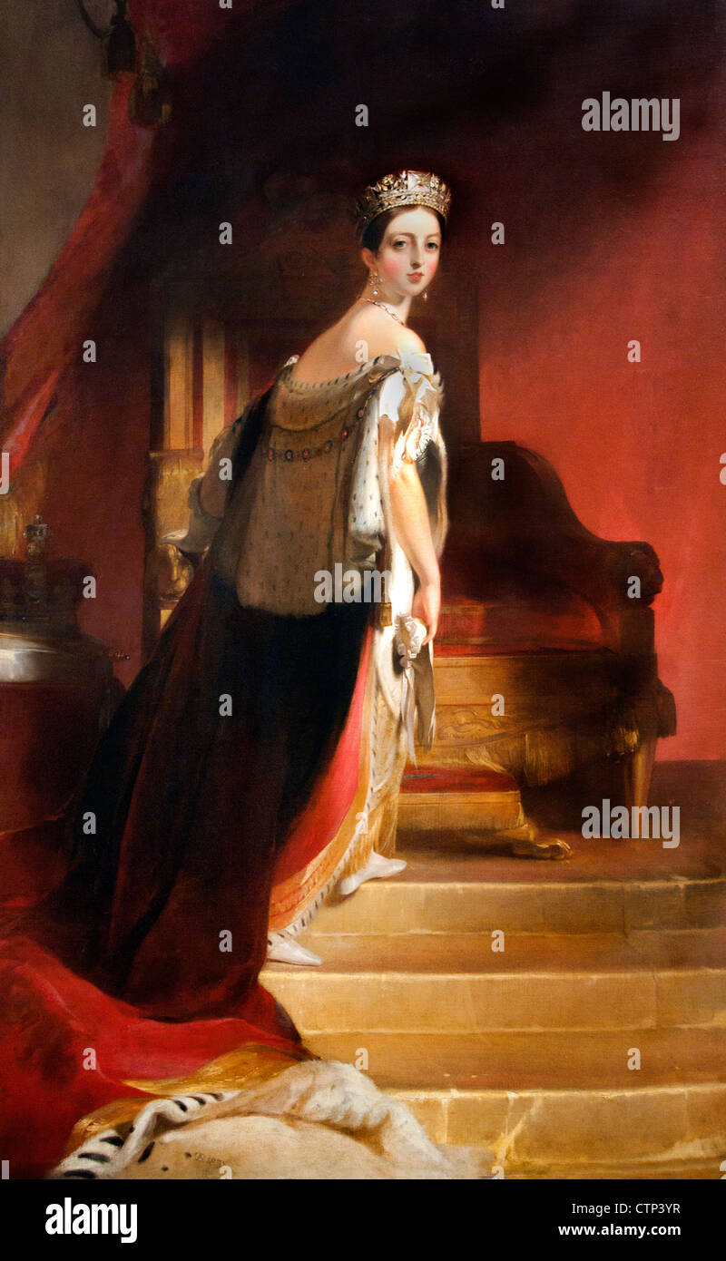 Queen Victoria of England 1838 Thomas Sully American United States of ...