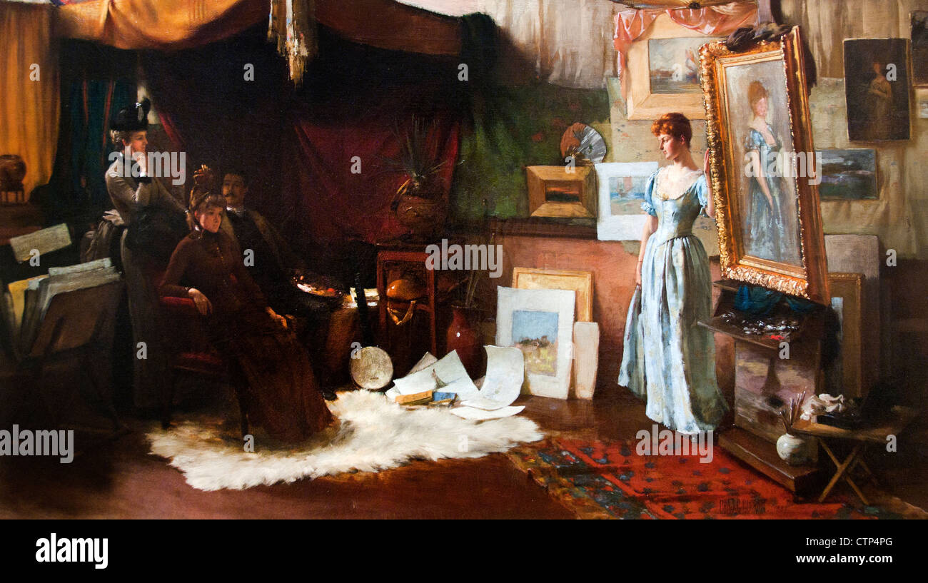 Charles courtney curran american hi-res stock photography and images ...