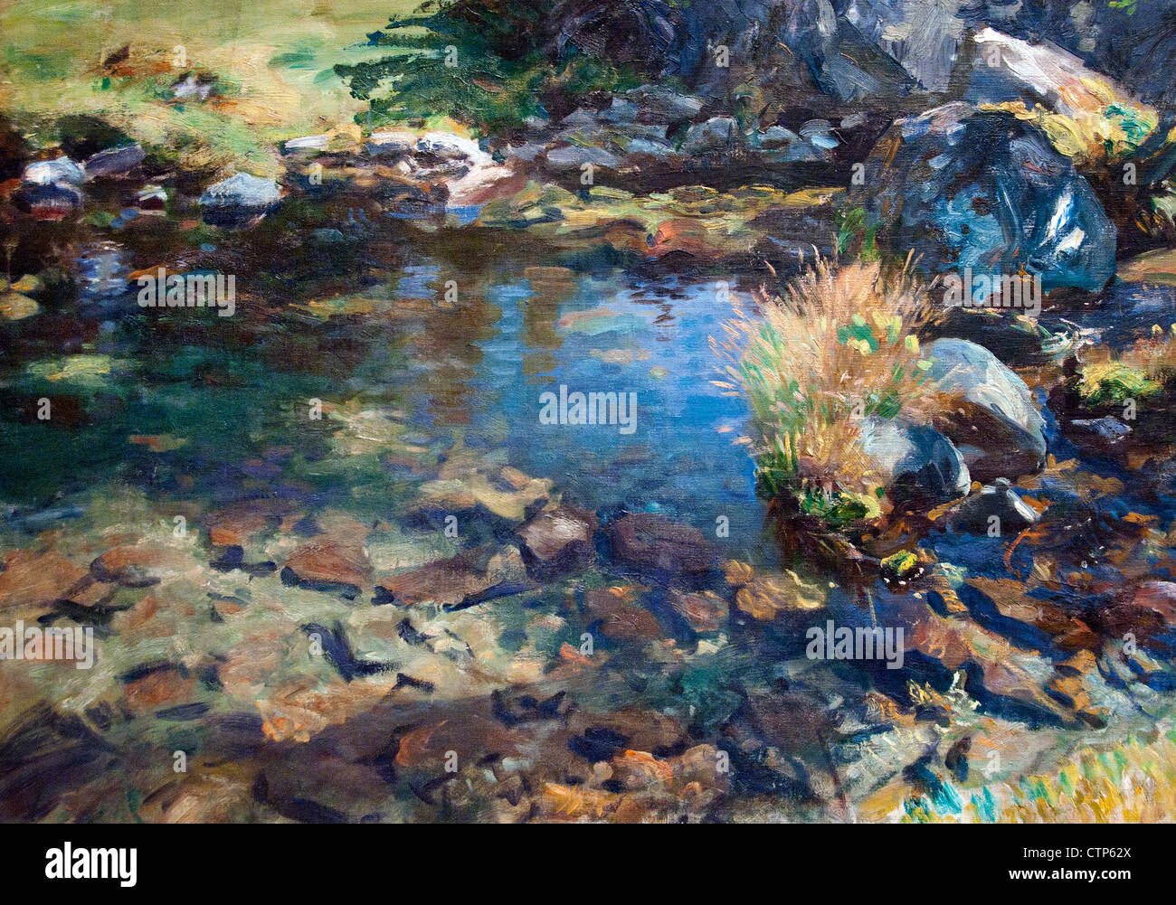 Alpine pool 1907 john singer sargent hi-res stock photography and ...