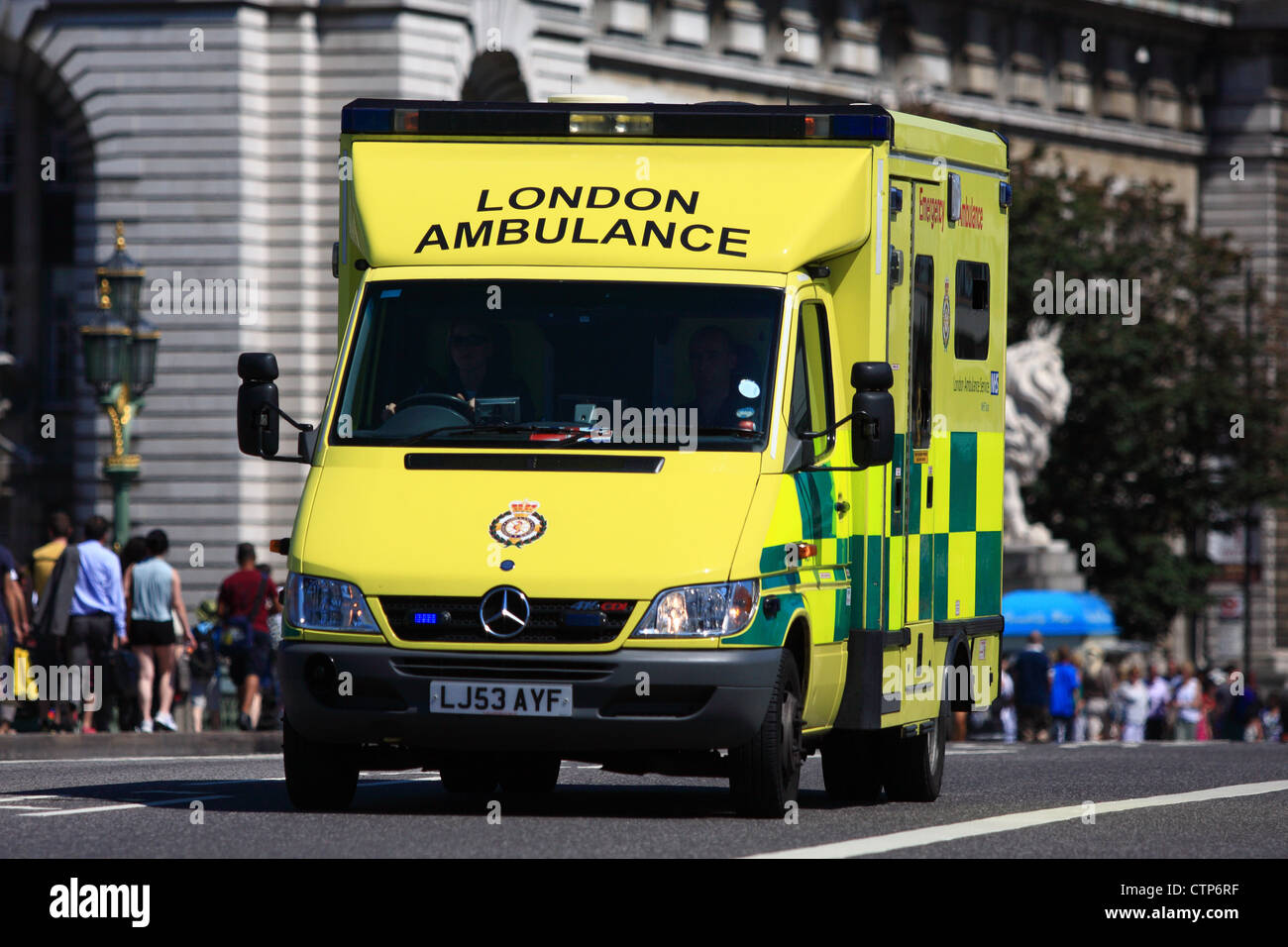 Ambulance side view hi-res stock photography and images - Alamy