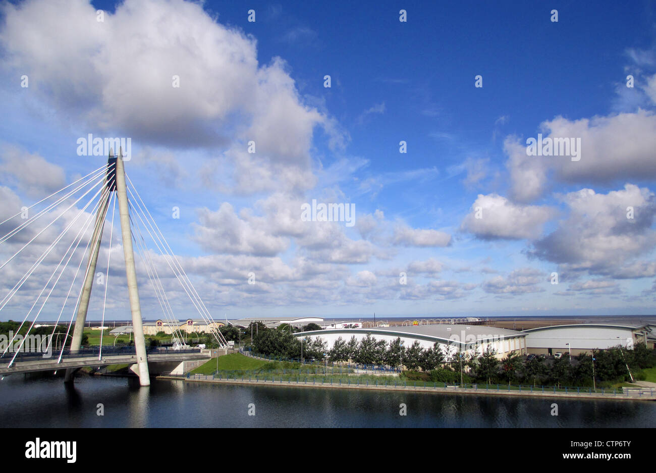 SOUTHPORT, Merseyside, England. The Marine Way Bridge. Photo Tony Gale ...