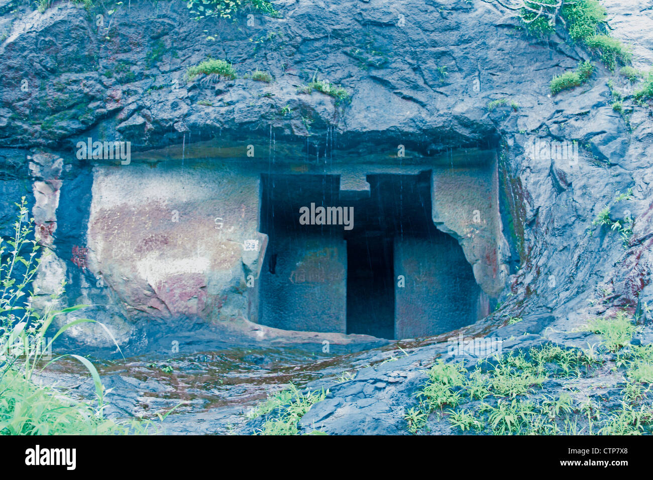 Gandhar Pale Buddhist caves situated near Mahad, India Stock Photo - Alamy