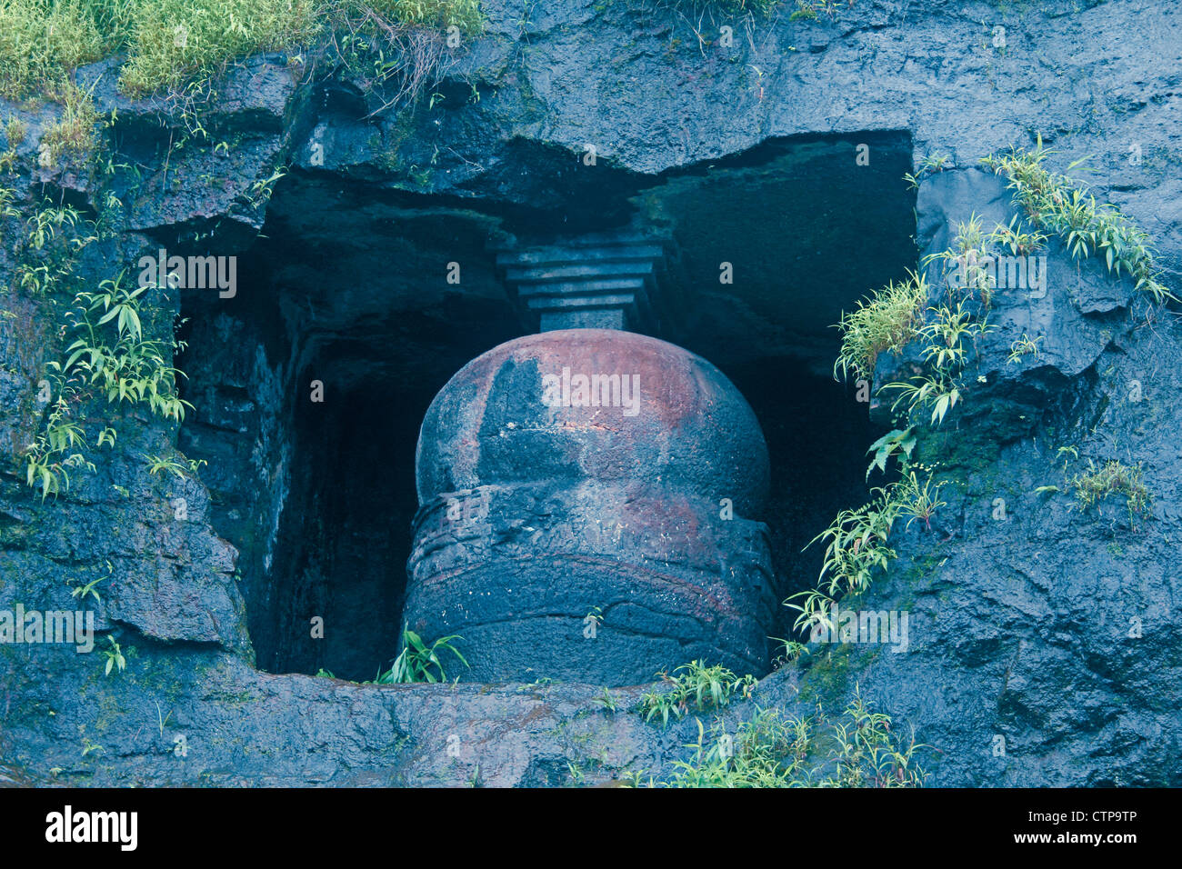Gandhar Pale Buddhist caves situated near Mahad, India Stock Photo - Alamy