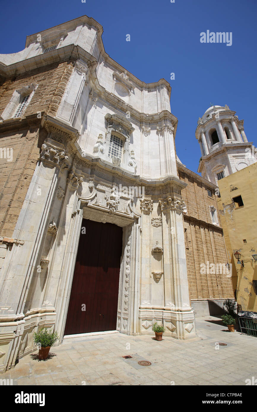 City of Cadiz, Spain. Picturesque view of the east side entrance of the ...