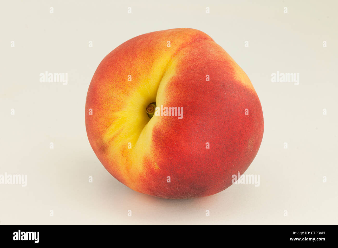 still life of a peach on a white background Stock Photo - Alamy