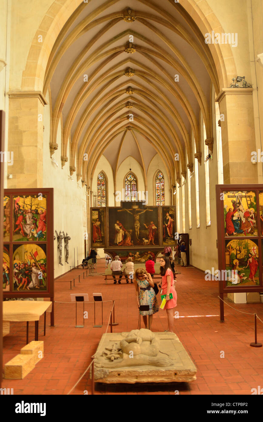 Colmar, Alsace, France, museum Unterlinden, altar of Issenheim Stock ...