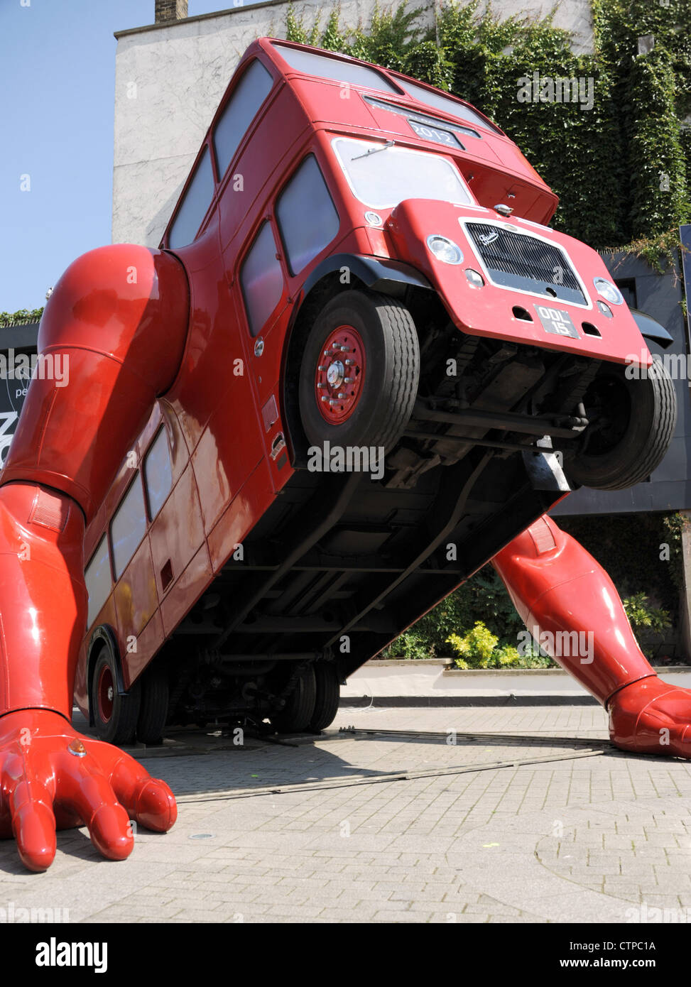 25/07/12 The Czech sculptor David Cerny unveils his sculpture titled ...
