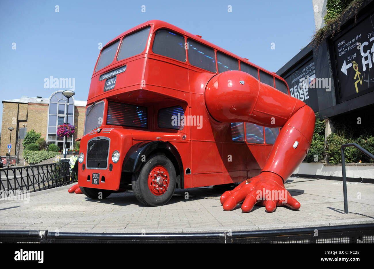 25/07/12 The Czech sculptor David Cerny unveils his sculpture titled ...
