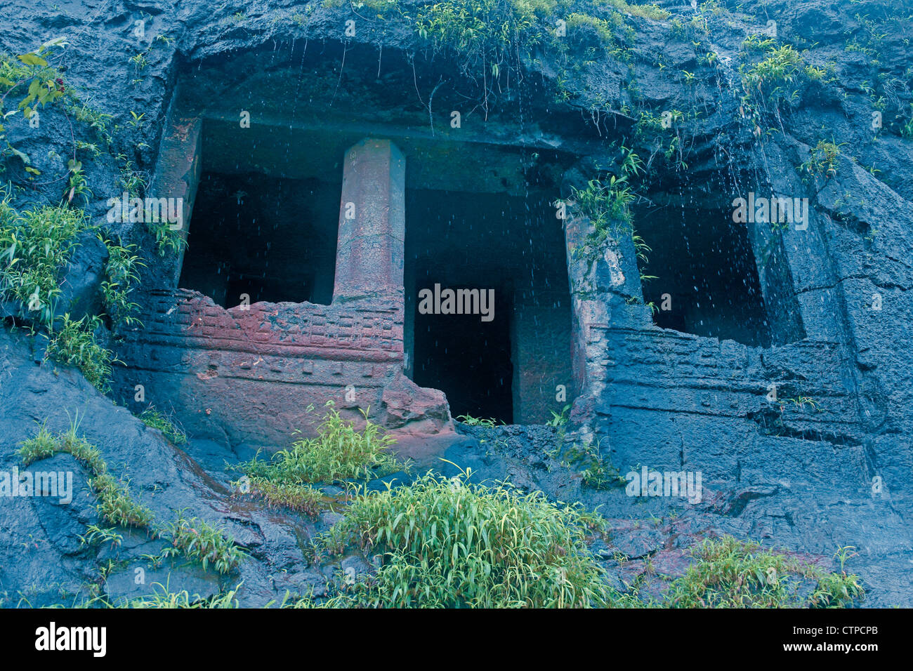 Gandhar Pale Buddhist caves situated near Mahad, India Stock Photo - Alamy
