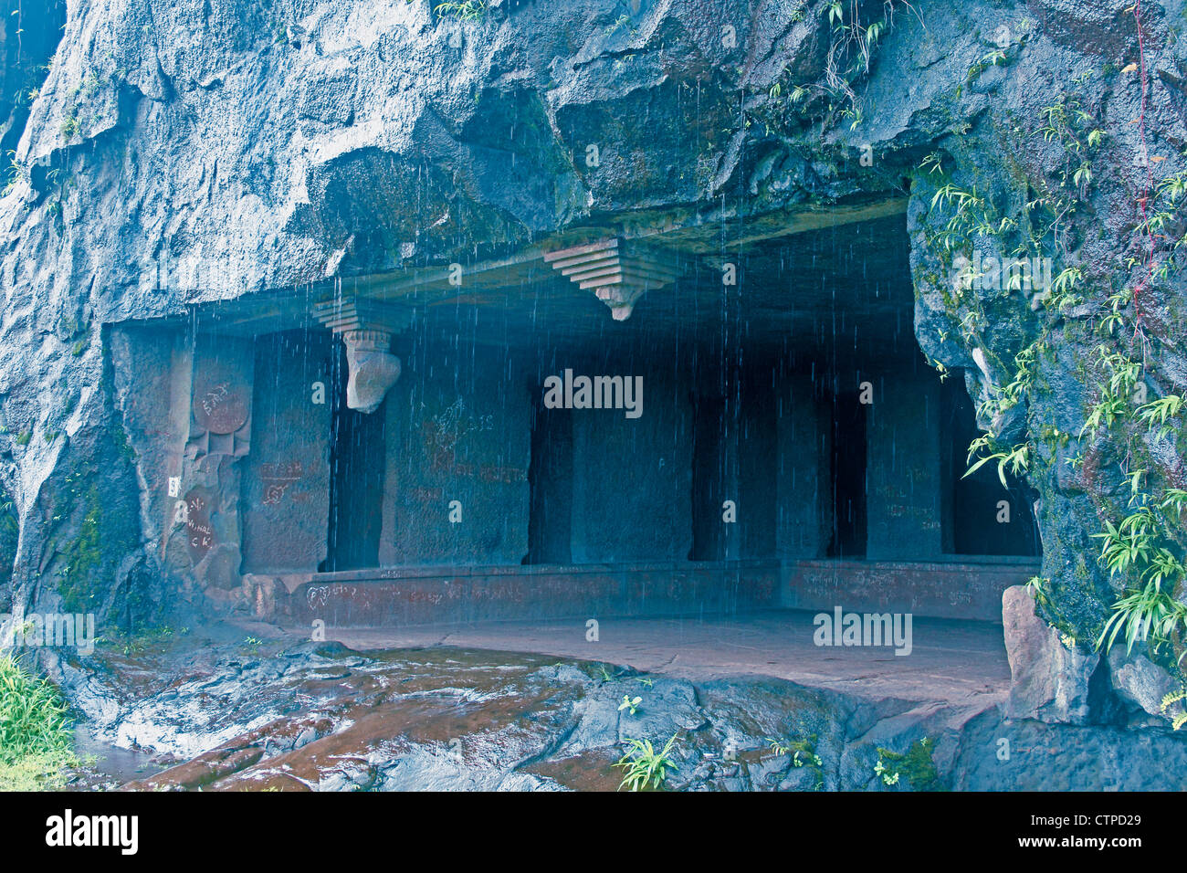 Gandhar Pale Buddhist caves situated near Mahad, India Stock Photo - Alamy