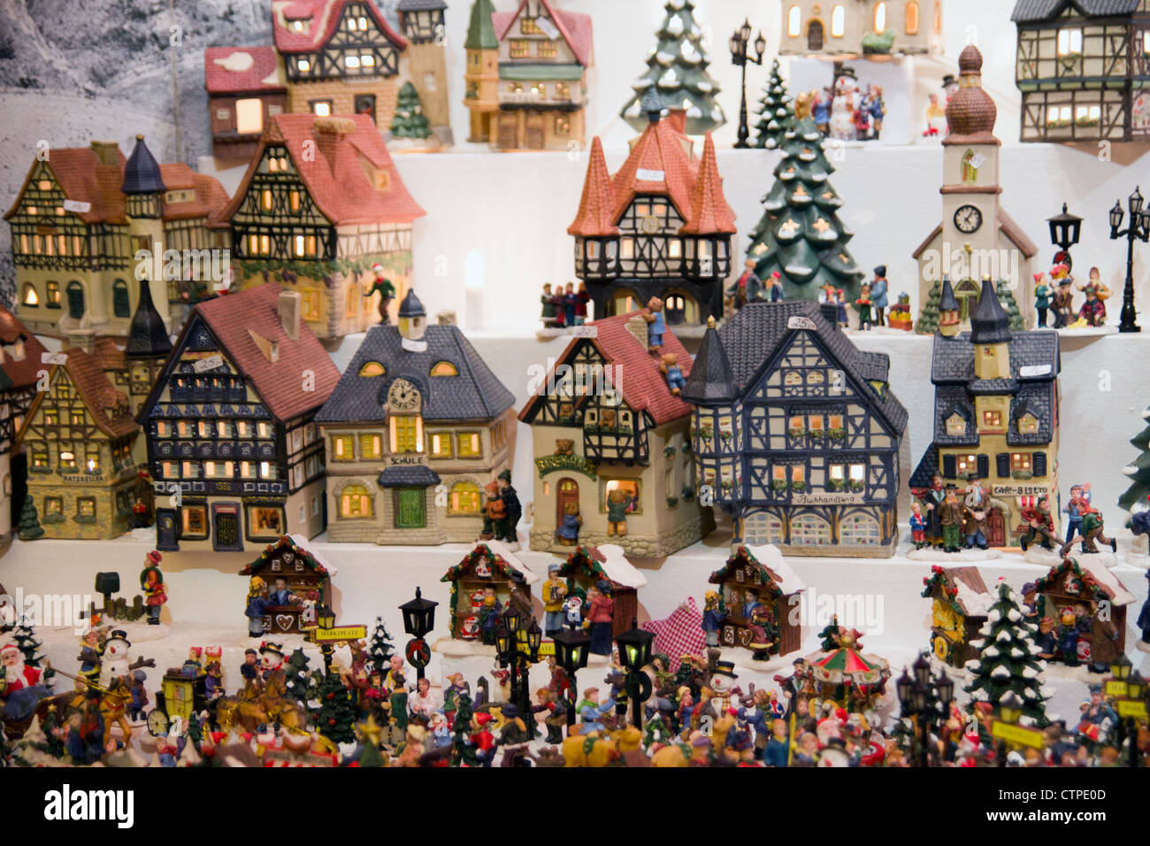 Christmas ornaments at the Christmas market in Cologne, Germany Stock ...