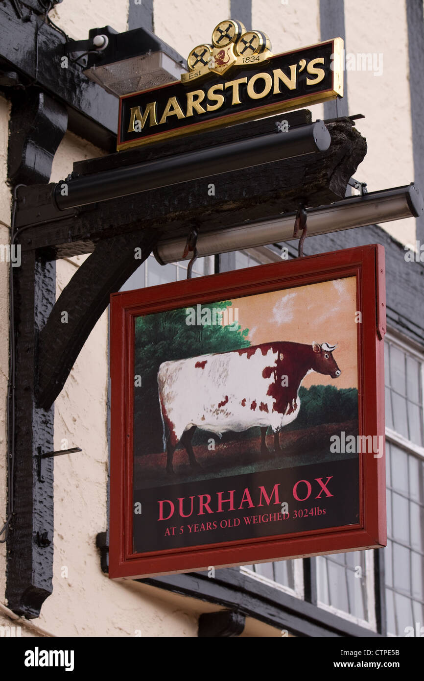 The Durham Ox - Northallerton a Marstons Pub sign in North Yorkshire ...