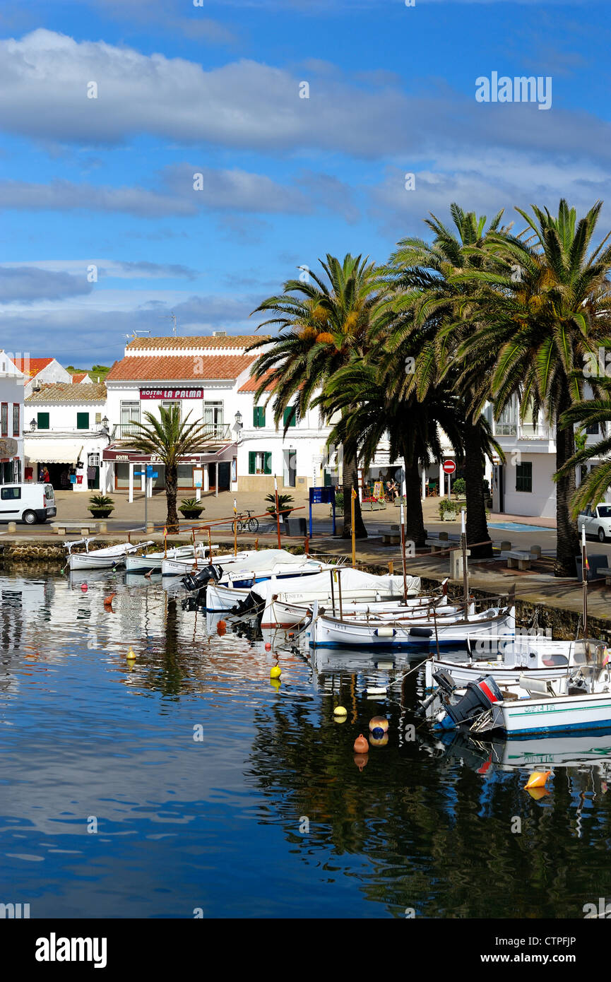 fishing village of fornells menorca balearic islands spain Stock Photo ...