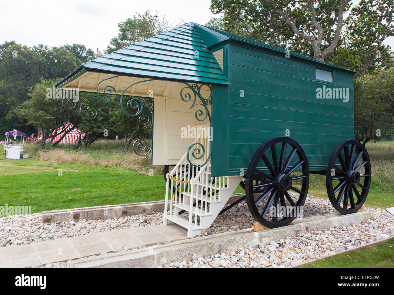 Queen Victoria's bathing machine, Osborne House, Isle of Wight ...