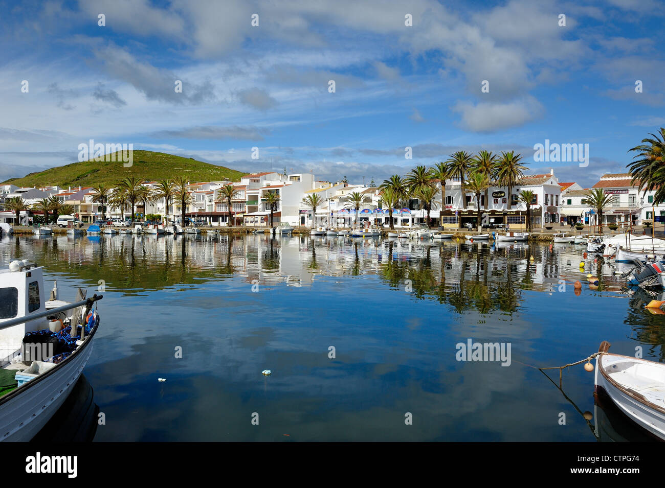 fishing village of fornells menorca balearic islands spain Stock Photo ...