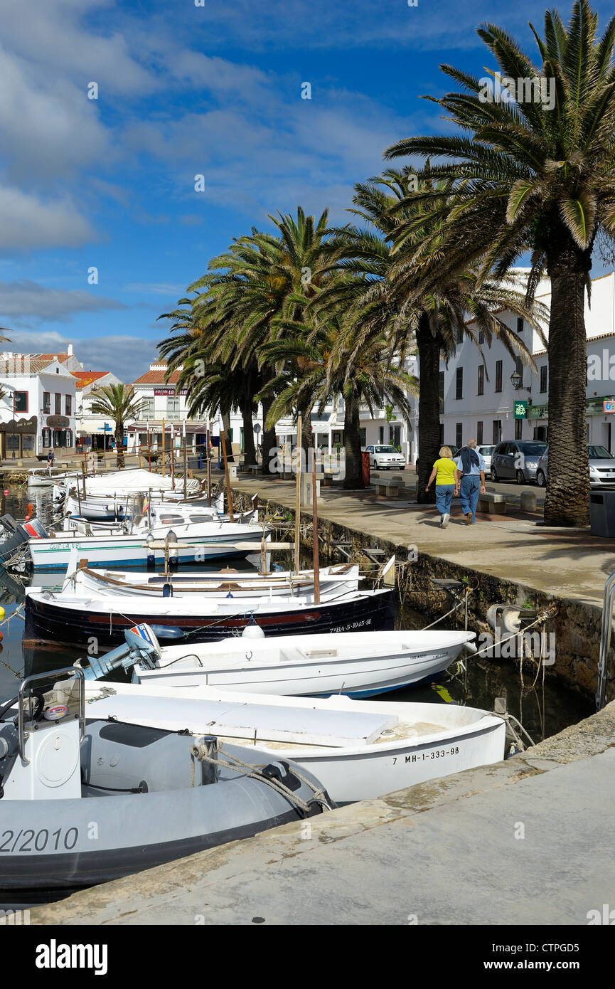 fornells fishing village menorca balearic islands spain Stock Photo - Alamy