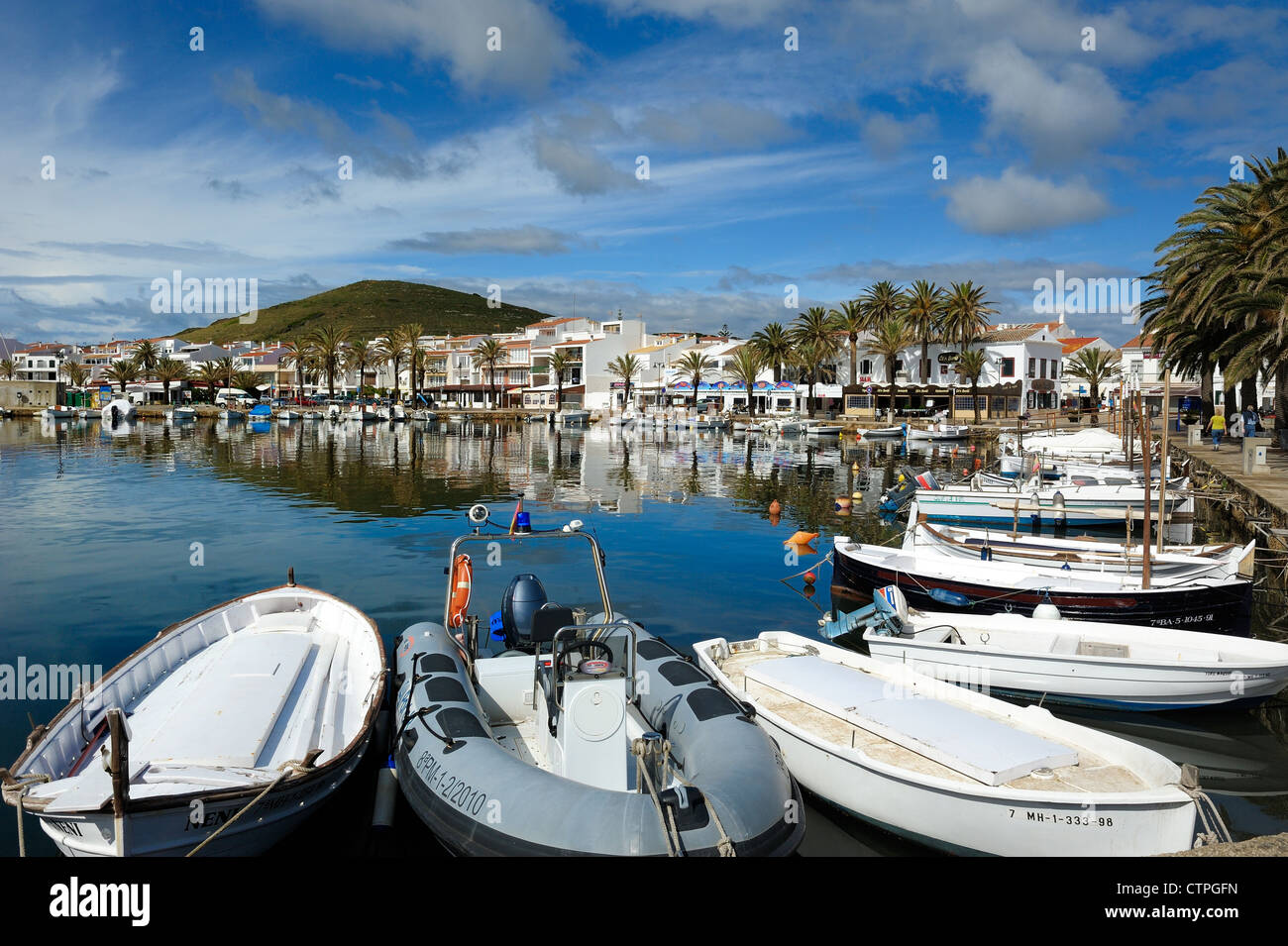 Fornells fishing village Menorca Balearic islands Spain Stock Photo - Alamy