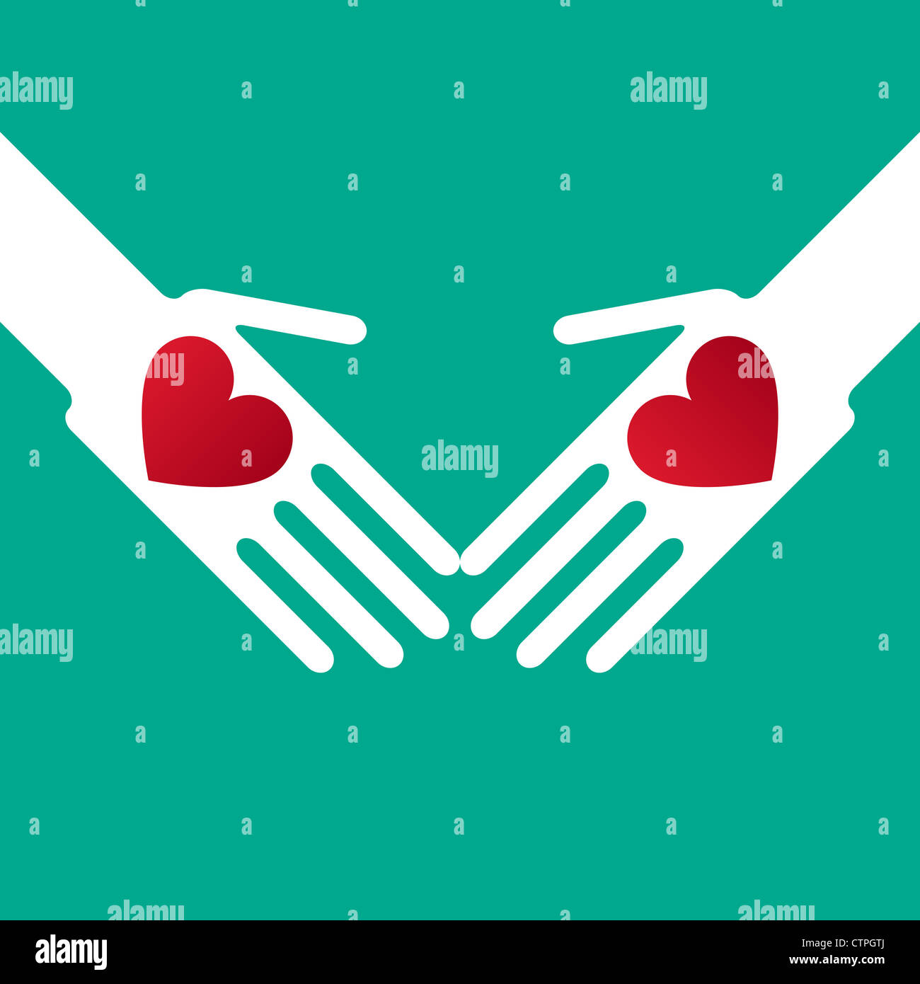 Heart hands touching icon hi-res stock photography and images - Alamy