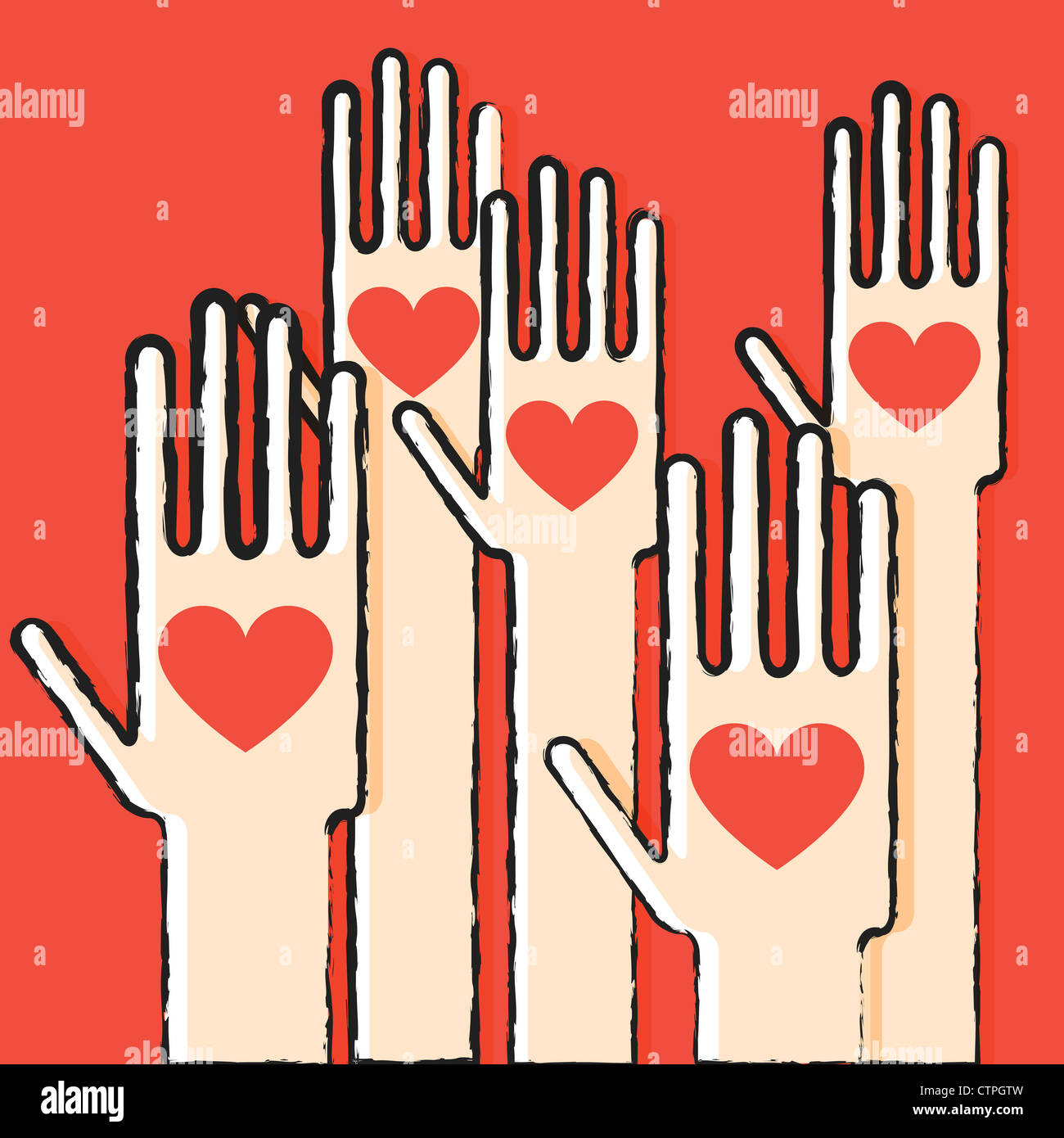 Hands with love Stock Photo - Alamy