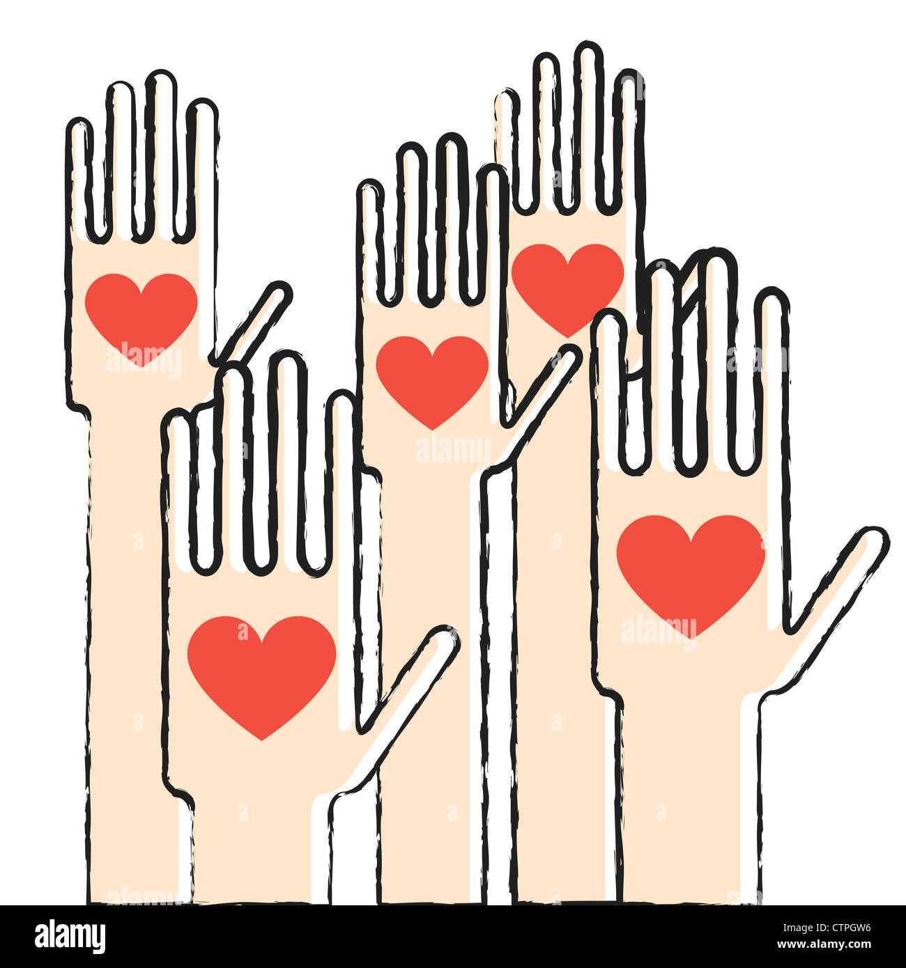 Hands with love Stock Photo - Alamy