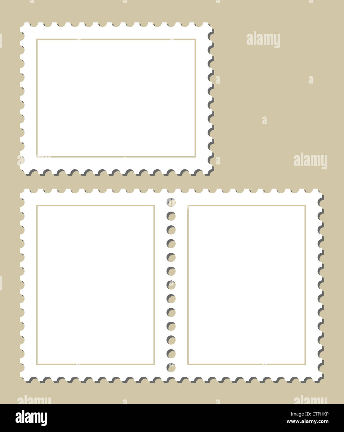 Blank postage stamps Stock Photo - Alamy