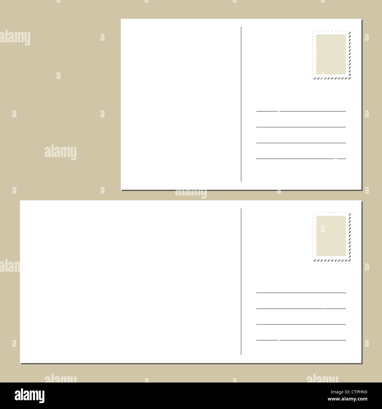 Blank postcards hi-res stock photography and images - Alamy
