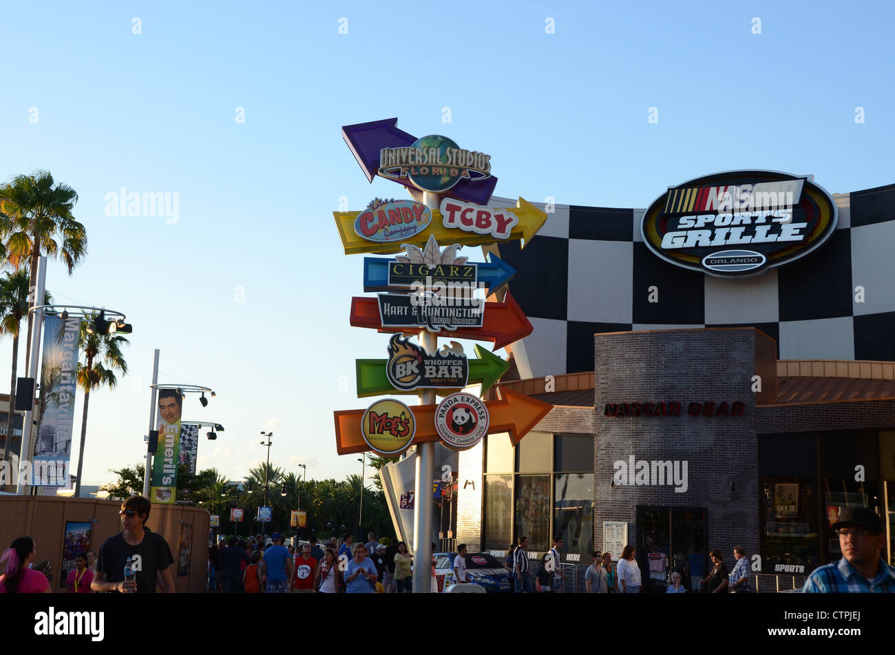 Universal City Walk, Universal Studios, Orlando, Central Florida, USA ...