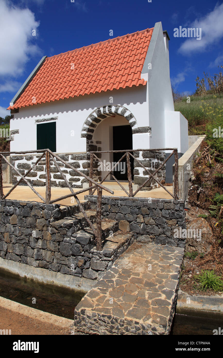 House at Levada irrigation system, Madeira, Portugal, Europe. Photo by ...