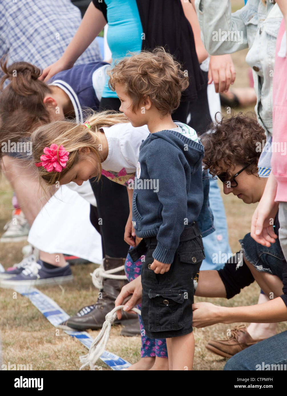 Three legged race hi-res stock photography and images - Alamy
