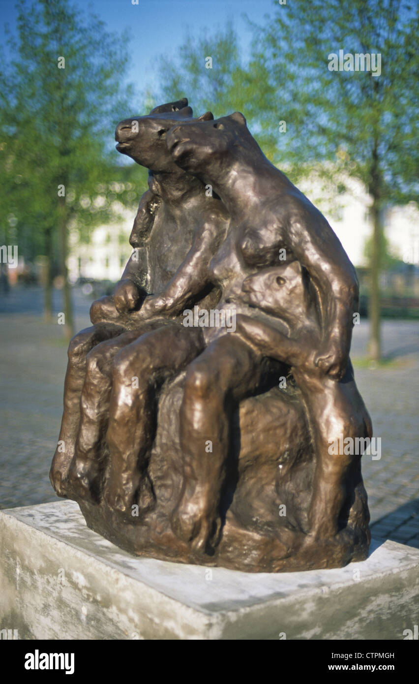 Bronze sculpture, Copenhagen, Denmark Stock Photo - Alamy