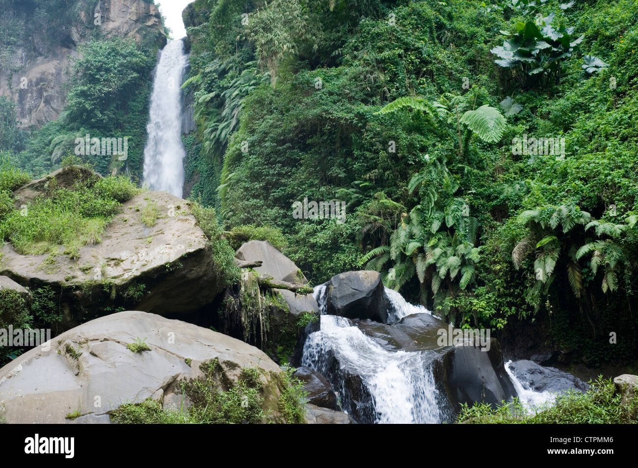 coban pelangi waterfall batu near malang java indonesia Stock Photo - Alamy