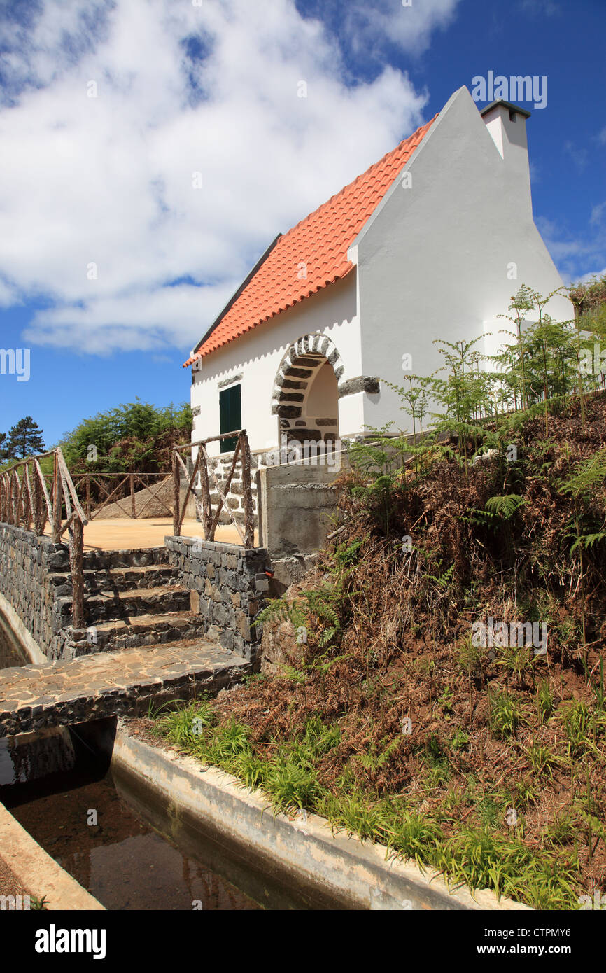 House at Levada irrigation system, Madeira, Portugal, Europe. Photo by ...