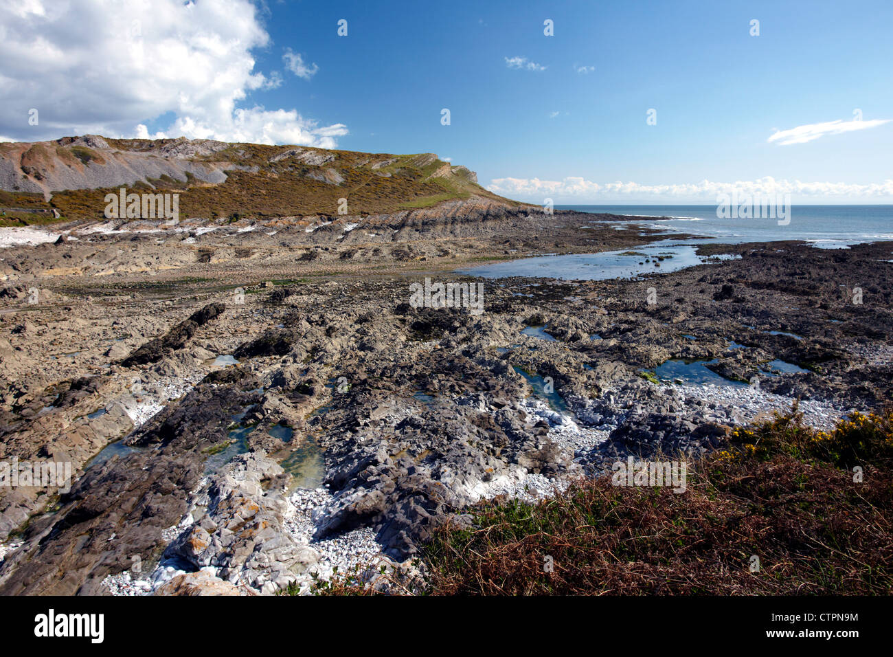 Overton Beach, the Gower peninsula, Wales Stock Photo - Alamy