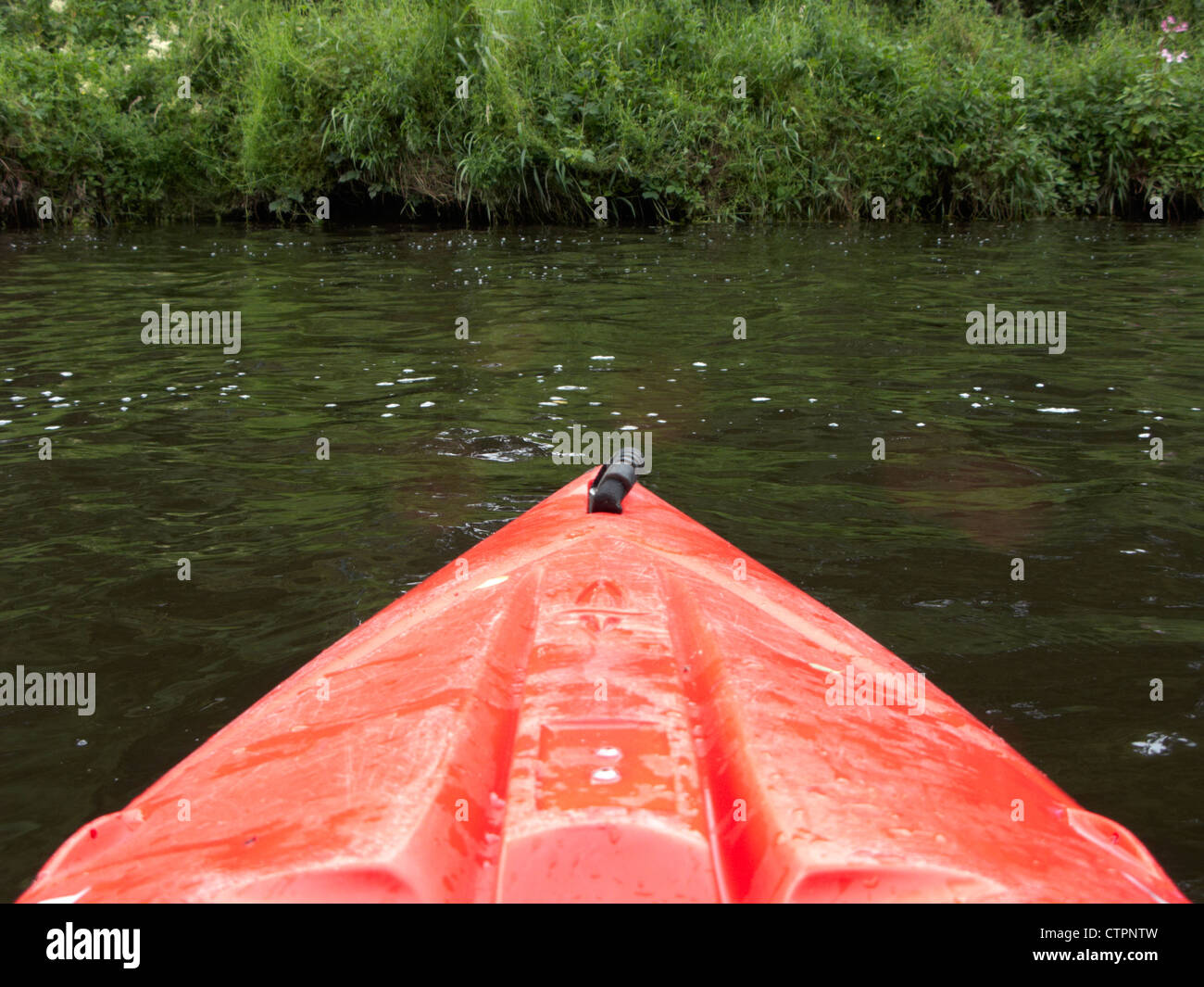 canoeing on a river in the uk Stock Photo - Alamy