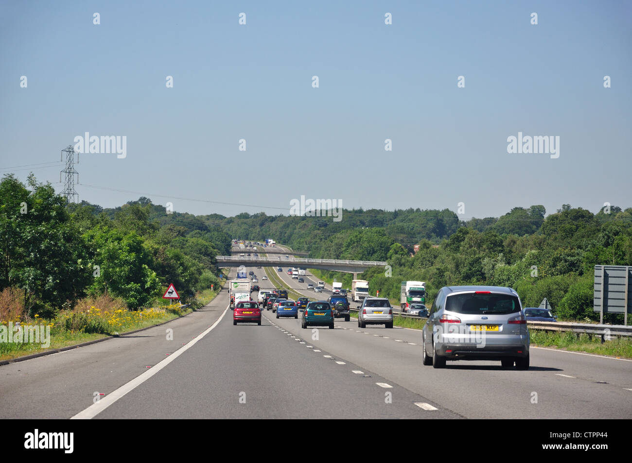 M3 Motorway, Hampshire, England, United Kingdom Stock Photo - Alamy