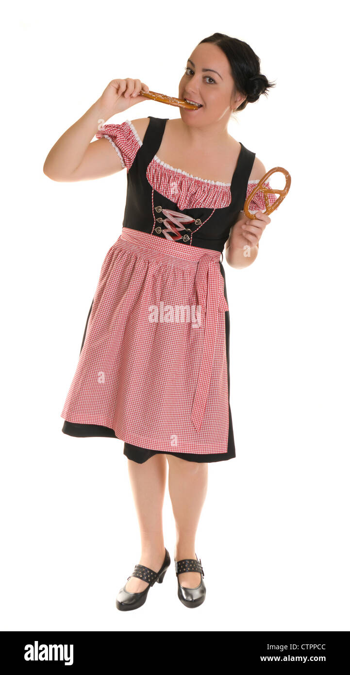 A woman in traditional Bavarian dress - Dirndl Stock Photo - Alamy
