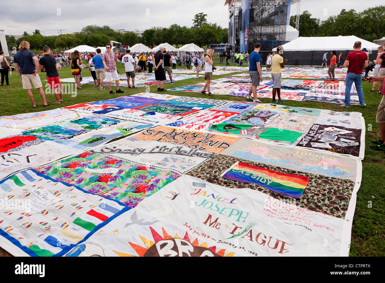 Aids quilt washington dc hi-res stock photography and images - Alamy