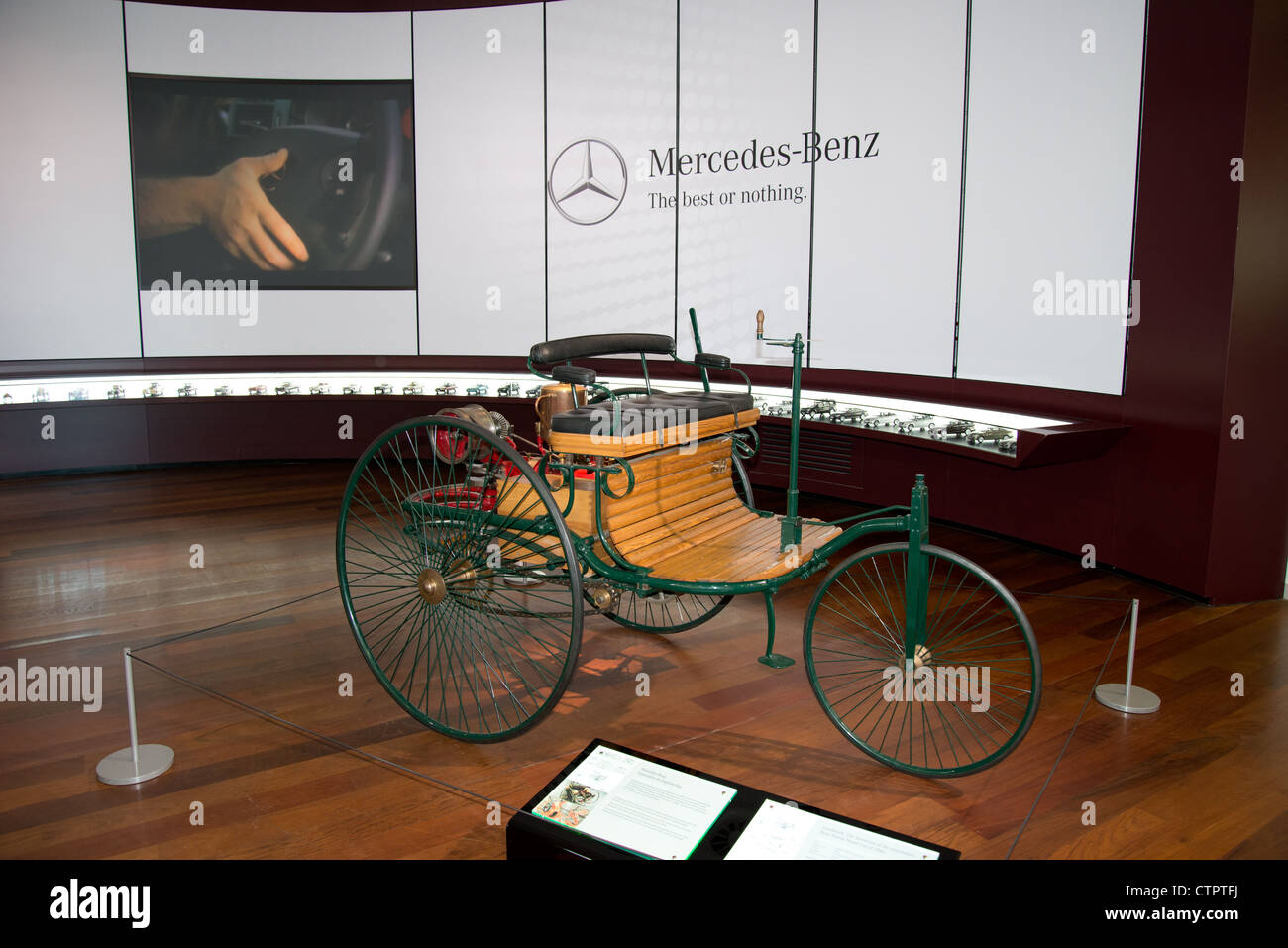 Benz Patent Motor Car 1886 on display at Mercedes-Benz World ...