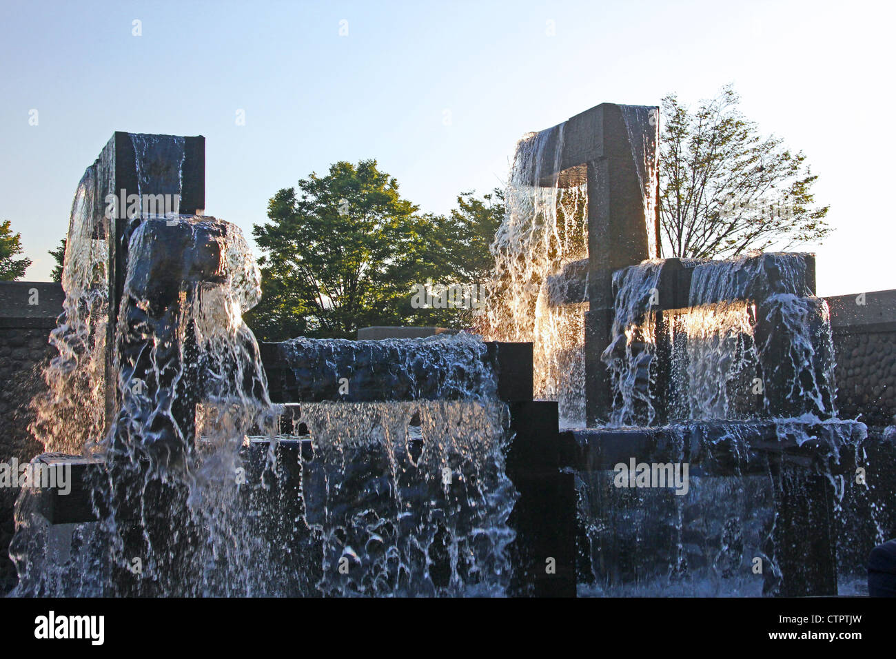 A water sculpture in Seattle Washington Stock Photo - Alamy