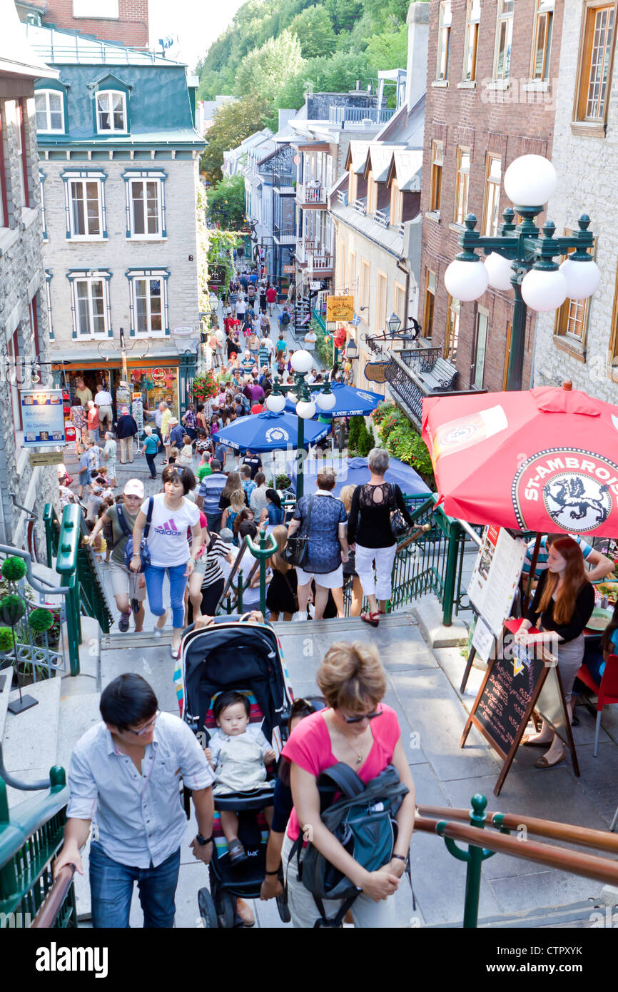Quebec city downtown Stock Photo - Alamy
