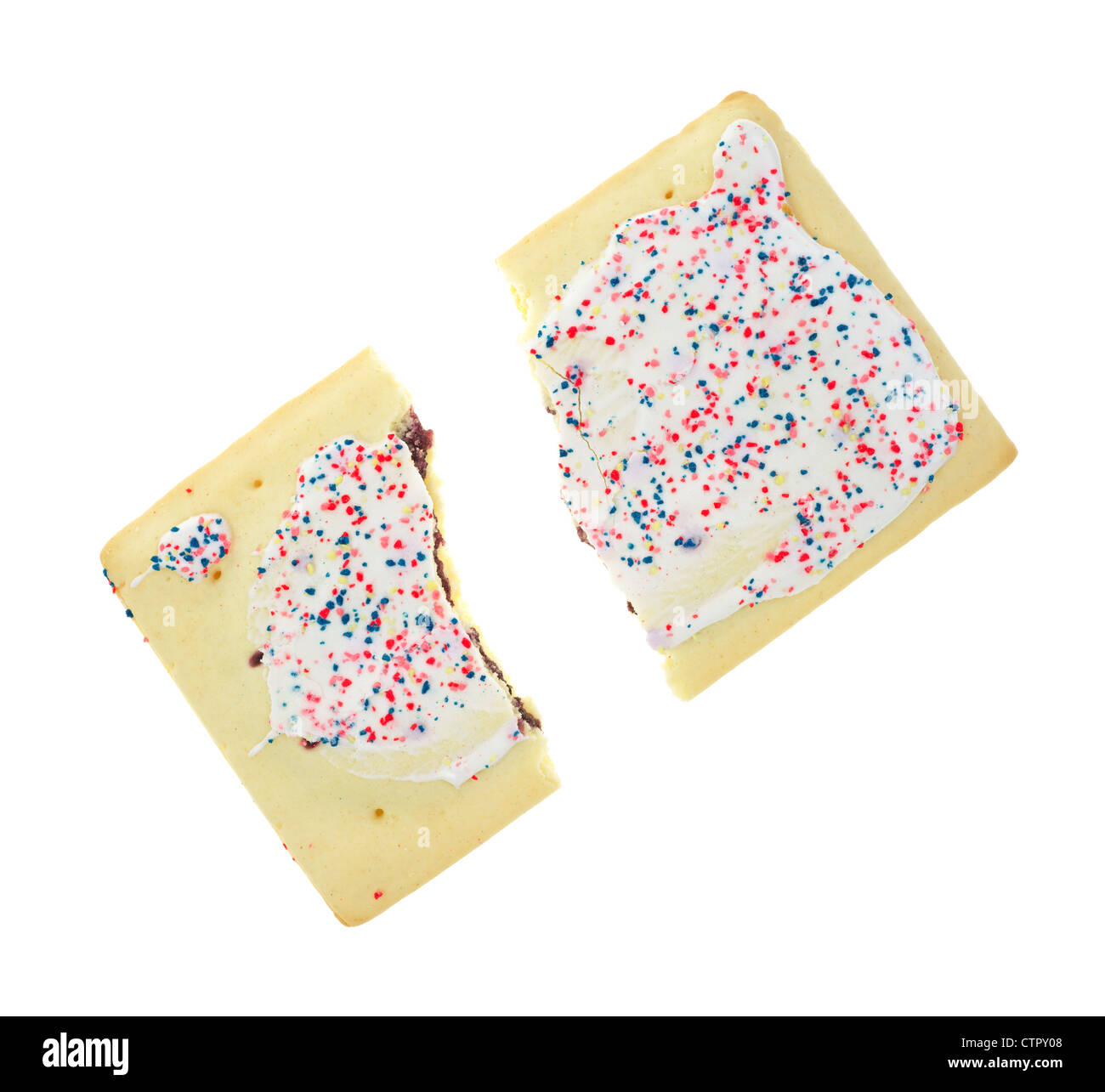 Broken toaster pastry Stock Photo - Alamy