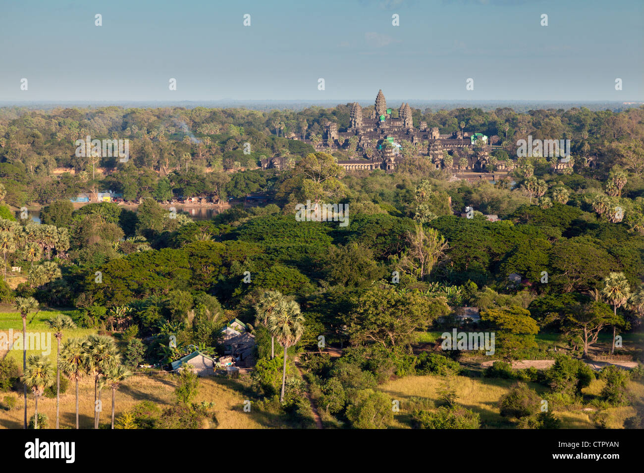 Angkor wat aerial view hi-res stock photography and images - Alamy
