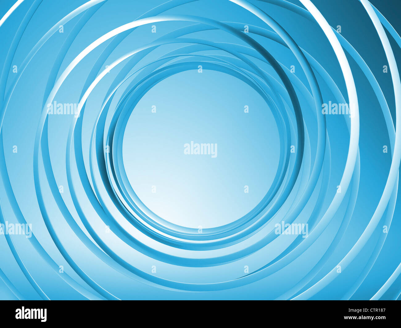 Abstract blue 3d spiral background Stock Photo - Alamy