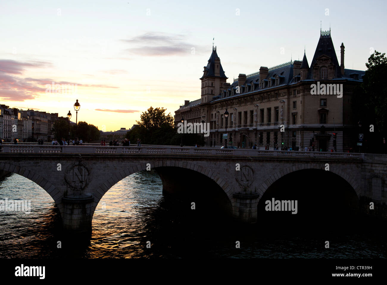 A bridge going over the river Seine in Paris, France Stock Photo - Alamy